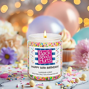 GSPY 50th Birthday Candles - 50th Birthday Gifts for Her, Him - Funny 50 Year Old Gifts for Women, Men - Turning 50, Happy 50th Birthday Gifts for Friend, Mom, Dad, Sister, Wife, Female