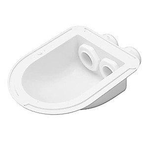 ABS Double Solar Cable Entry Gland, IP68 Waterproof Double Cable Entry Gland, 2mm to 6mm, for Solar Panels, Boat, RV, Campervan (White)