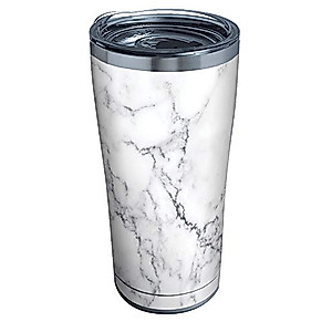Tervis Triple Walled Marble Swirl Insulated Tumbler Cup Keeps Drinks Cold & Hot, 20oz, Stainless Steel