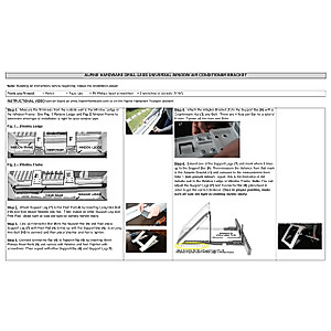 Alpine Hardware American Owned Drillless Drill-Less Window Air Conditioner & Heat Pump Bracket - Window AC Support - Supports Air Conditioners Well Over 200 lbs. - Patented Design No Drilling Model