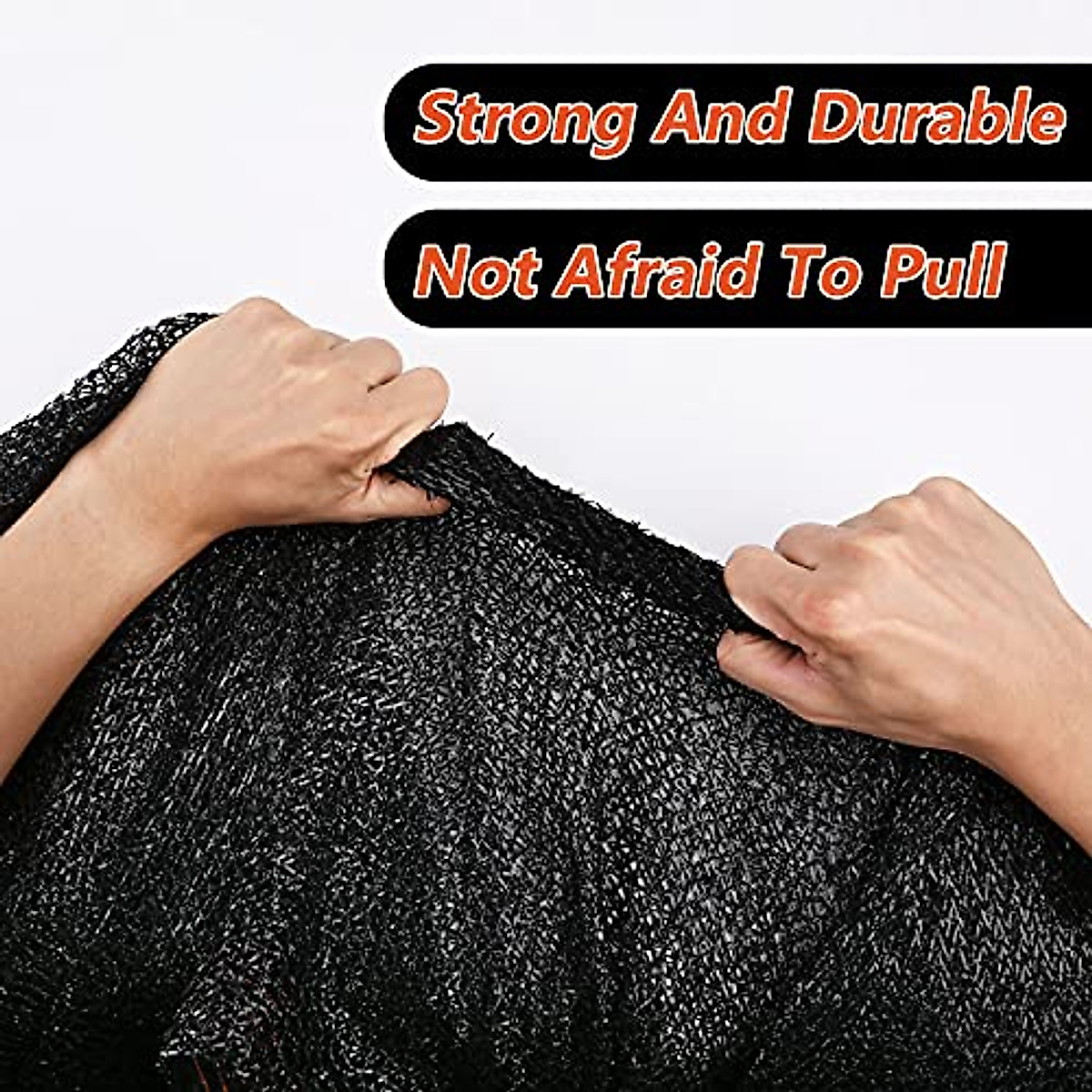 40% 6.5Ft x 13Ft Black Sunblock Shade Cloth Net Taped Edge with Grommets, Premium Sun Shade Mesh Tarp Perfect for Garden, Greenhouse, Chicken Coop, Flowers, Plants Heat Protection.