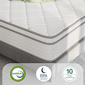Novilla King Size Mattress 12 inch, Hybrid King Mattress in a Box with Pocket Spring & Comfortable Foam, King Hybrid Mattress for Back Pain Relief & Support, Motion Isolation, Certipur-Us Certified