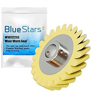 [LIFETIME WARRANTY] Ultra Durable W10112253 Mixer Worm Gear Replacement Part by BlueStars – Exact Fit For Whirlpool & KitchenAid Mixers - Replaces 4162897 4169830 AP4295669