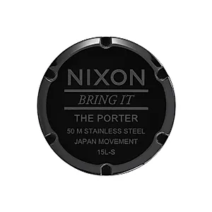Nixon Porter Leather A1058-1031 Black Leather Men’s Watch 40mm