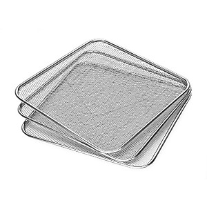 Food Dehydrator Accessories, 2Pack BPA-Free Stainless Steel Drying Trays, Compatible with DBC-18A, 18 trays Mesh Racks 2pcs