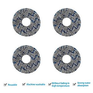 Filter Brush Mop Pads Accessories Kit for Ecovacs DEEBOT T10 Omni DEEBOT X1 Omni X1 TURBO X1 Plus Robot Vacuum Cleaner Replacement Parts (16 Pack)