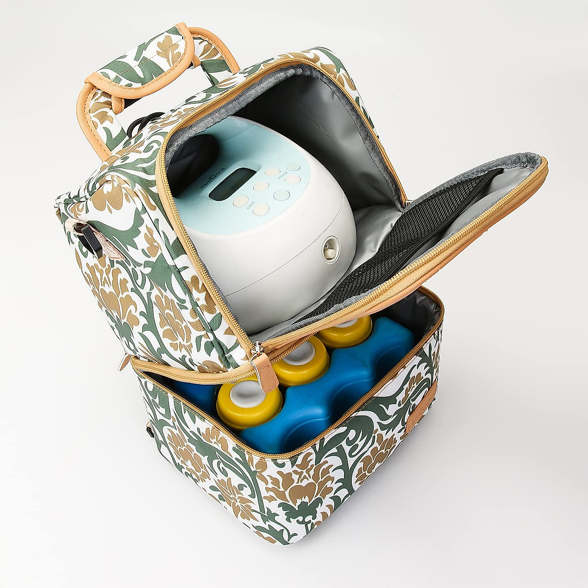 V-COOOL Breast Pump Bag Suitable for Spectra s1 s2, Cooler Bag, Breast Pump Backpack Double Design Layer, for Outside Working Mothers