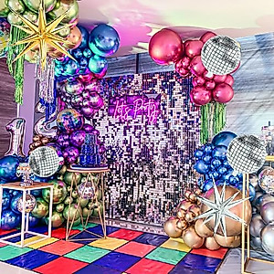 Party Balloons 12inch 50pcs Assorted Color Metallic Latex Balloons Birthday Helium Balloons