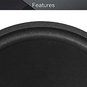 Fielect 10 inches Paper Speaker Cone Subwoofer Cones Drum Paper 1.5 inches Inner Diameter with Foam Surround 2Pcs