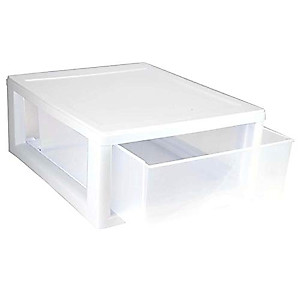 Sterilite 16 Qt Single Box Modular Stacking Storage Drawer Container (18 Pack)