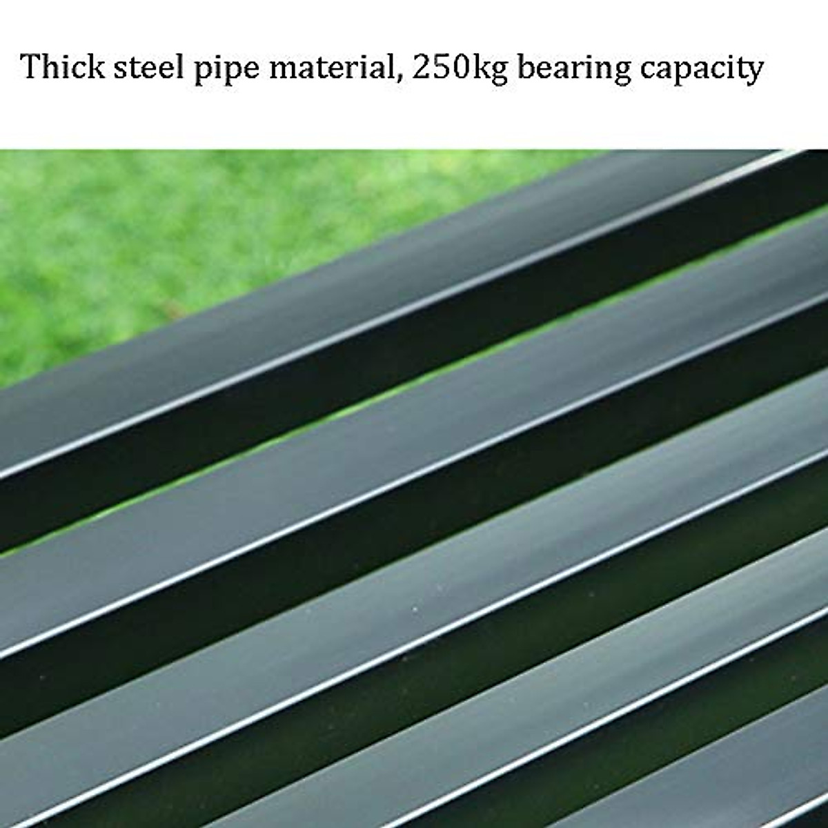 JOZZY Outdoor Garden Bench,Outdoor Garden Double Rocking Chair, Leisure Courtyard Terrace Metal Bench, Comfortable and Durable Outdoor Swing Glider, Weatherproof Steel Frame, for Porch/Backyard