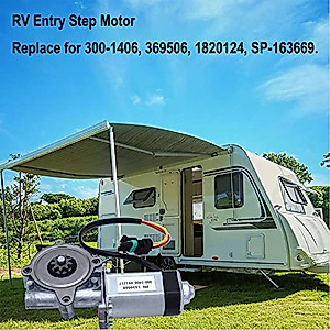 MOCW 300-1406 RV Step Motor Entry Step Motor Replacement Fit for RV Coach Motorhome & Transport Vehicles Replace OE # 369506 1820124 SP-1636669 Motor