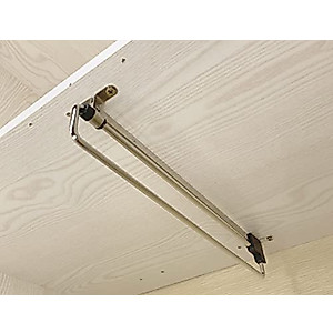 Pull Out Closet Autuwintor Pull-Out Closet Valet Rod Adjustable Wardrobe Clothing Rail Side with Mounting Screw Cold Rolled Steel Black Silver Wardrobe Closet Hangers,Retractable 12-Inches,Quantity-2