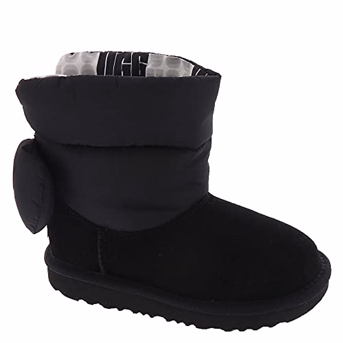 UGG Unisex-Child Bailey Bow Maxi Boot, Black, 11 Little Kid