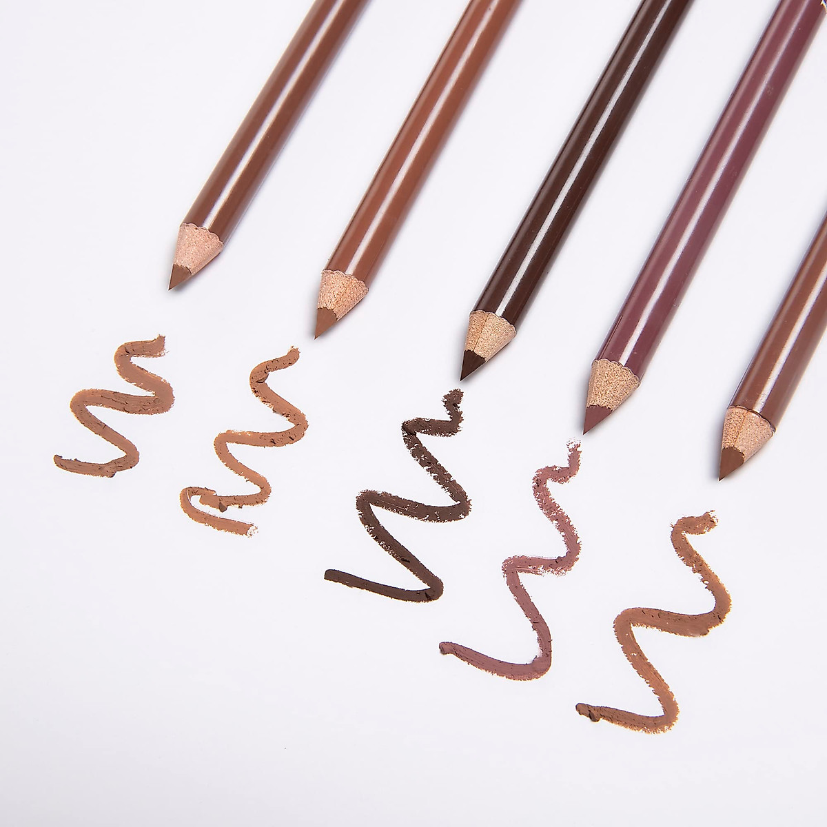 Ellen Tracy Professional Lip Liner Pencils or 35 Color Well Eyeshadow Palette | Mystery Pick | 5 Pc. Lip Liner Collection - Long Lasting Lip Pencils for Everyday Use