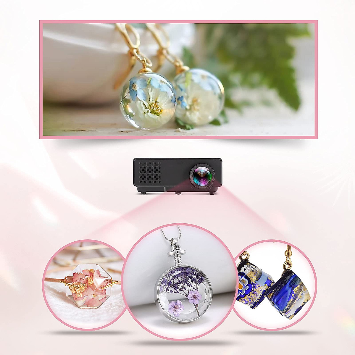 YIEHO 300g UV Resin Clear,Hard,Upgraded Crystal Clear Epoxy Resin Up Premixed UV Cure Resin for Craft Jewelry Making