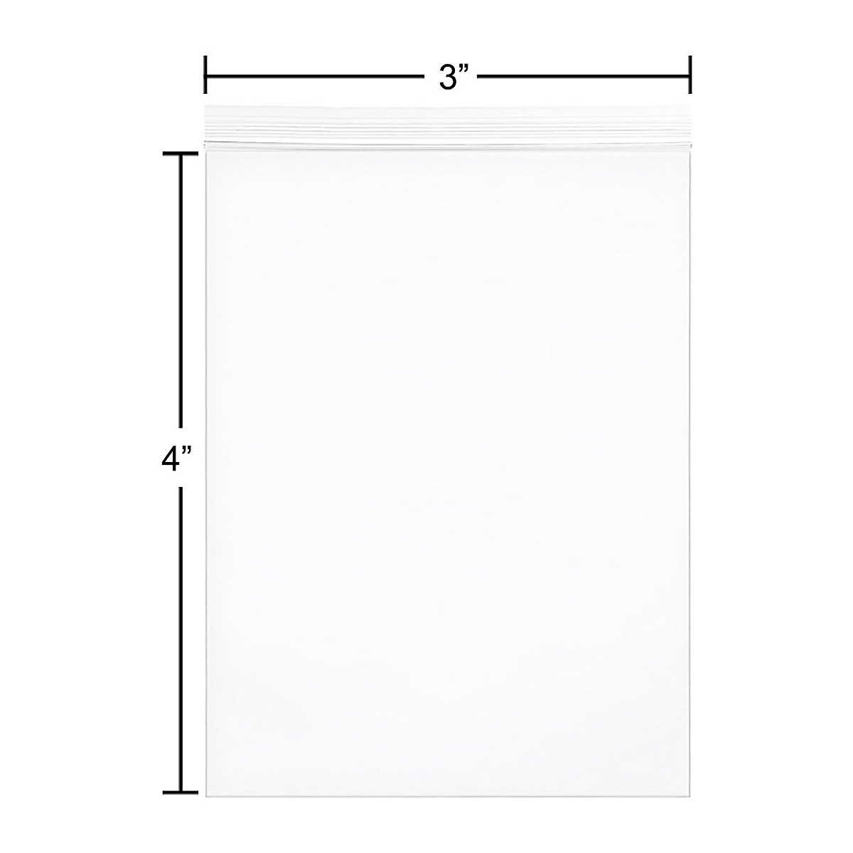 Cherodada 3" x 4" (200 pcs) 2 Mil Small Clear Plastic Zip Bags Resealable Baggies for Jewelry, Gift Card, Candy, Electronics