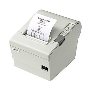 Epson TM-T88V Thermal Receipt Printer, USB and Serial Interfaces, Auto-cutter. Includes Power Supply. Color: Cool White. (Interface Cables Not Included) . . . (