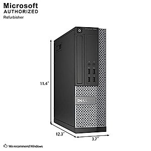 Dell 7020 Business High Performance SFF Desktop Computer PC (Intel Core i5 4570 3.2GHz,16G DDR3,240G SSD,DVD,WIFI,HDMI,DP Port,VGA,USB 3.0,Bluetooth 4.0,W10P64)(Renewed)