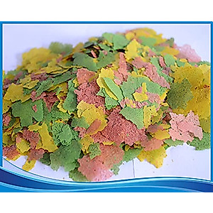 SOUTH SHORE RETAIL, LLC Premium Tropical Fish Food Flakes - 2.5lb Bulk Fish Food| Nutritionally Balanced Fish Food| Tropical Flakes with Color| Nutritious Diet with Shrimp, Plankton, and Spirulina