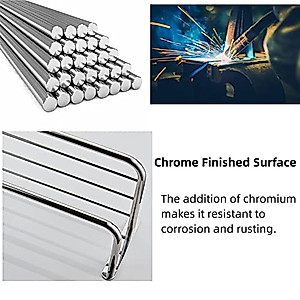 Gecious 25 in Bathroom Towel Rack with Shelf for Wall Polish Chrome Towel Bars and Double Towel Hooks Wall Mount Towel Holder Hotel Style