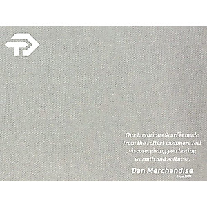 Datoni Solid Colors Long Scarf Wrap For Women Men Cashmere Feel Luxurious Scarfs Warm Cozy Shawl Extra Soft (Light Grey)