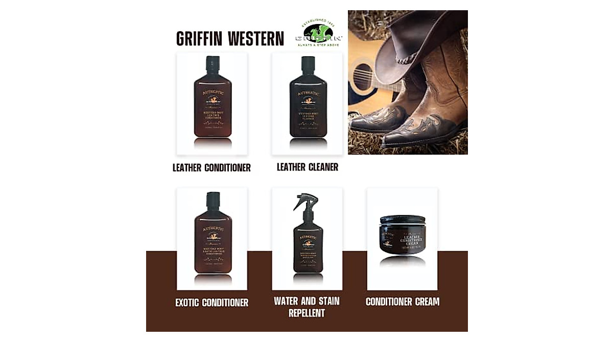 Griffin Western Leather Conditioner - Non-Toxic, Wax-Free Leather Care