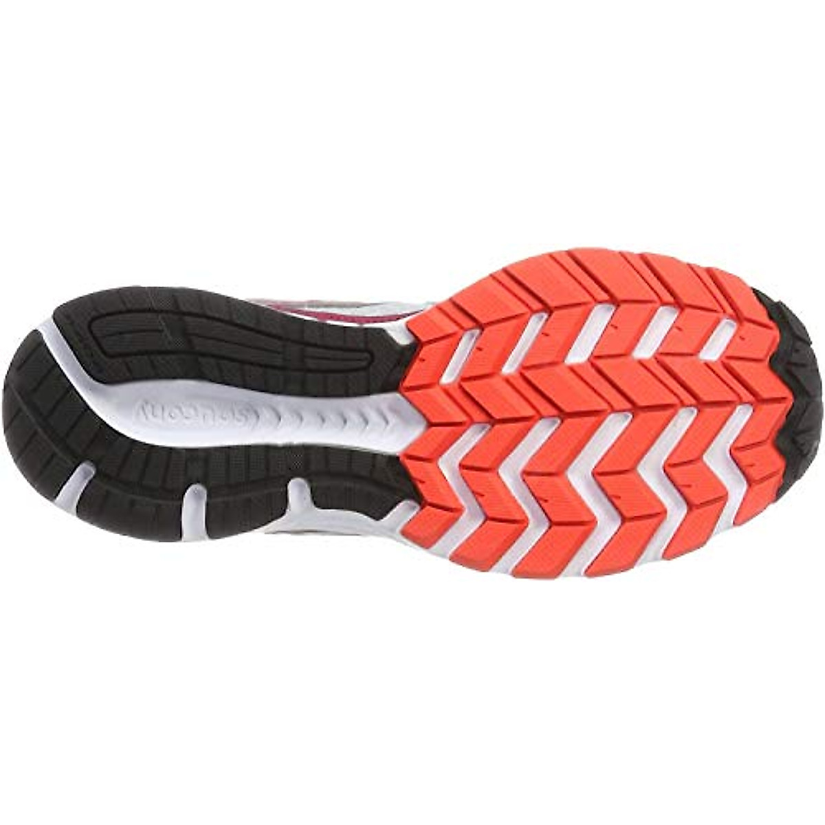 Saucony Women's Cohesion 10 Grey/Red Running Shoe 9 M US