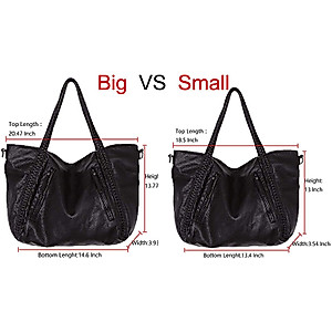 Big Capacity Women Handbags Soft Leather Travel Lady Tote Purses Fashion Woven Work Shoulder Hobo Bag