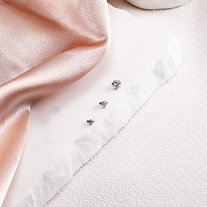 ZS 14-15Pcs Stainless Steel Dermal Piercing Jewelry 16G Diamond CZ Dermal Anchor Tops Skin Microdermal Piercing Jewelry for Men Women (B)