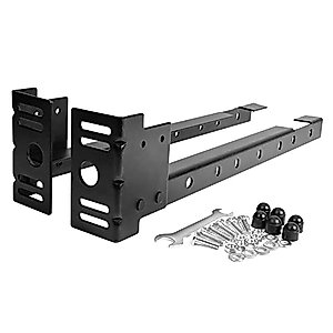 Universal Footboard Extension Brackets, Bed Frame Extenders for Footboard, Headboard Brackets for Metal Bed Frame, Footboard Attachment Kit Can Drilled to Fit Twin, Full, Queen, or King Size Beds.