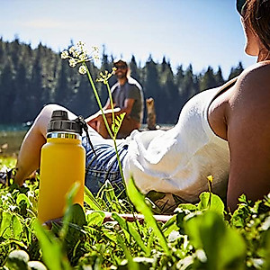 HOMVIDA 2-Pack Wide Mouth Replacement Lids Fit Hydro Flask, Simple Modern, Takeya, Iron Flask and Most Stainless Steel Sports Water Bottles, Black