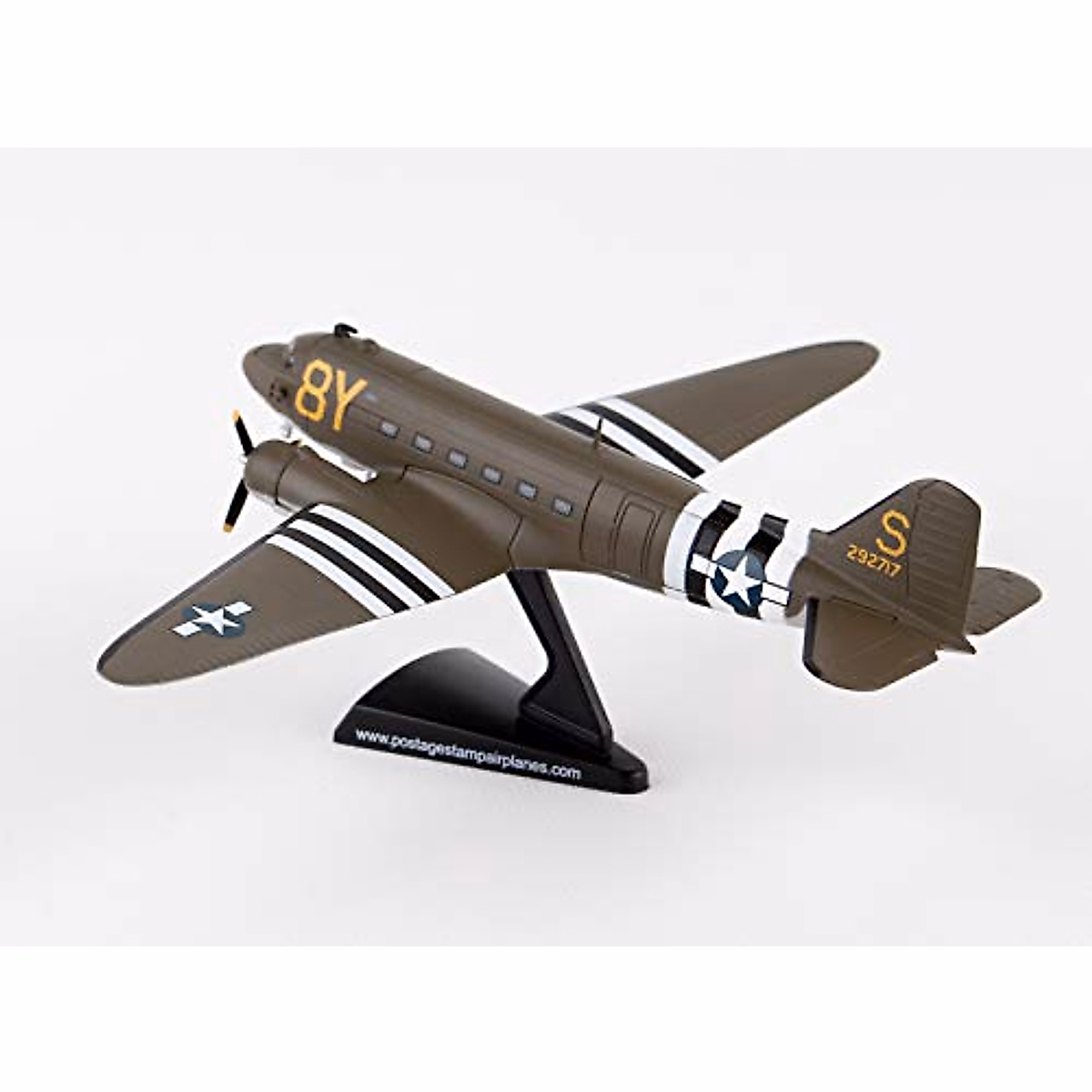 Daron Worldwide Trading Postage Stamp C-47 DC-3 "Stoy Hora" USAAF Vehicle (1/144 Scale)