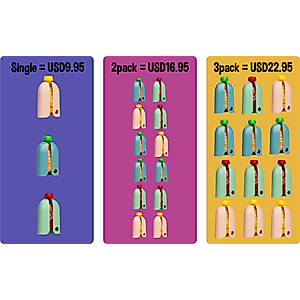 HÅLLIS The Swedish Squeeze Pouch Holder - The Baby Product You Didn't Know You were Missing - Enjoy a Snack on The go - No More Messy Clean-ups - Fits Most Squeeze Pouches - Twin & Tripple Pack Also