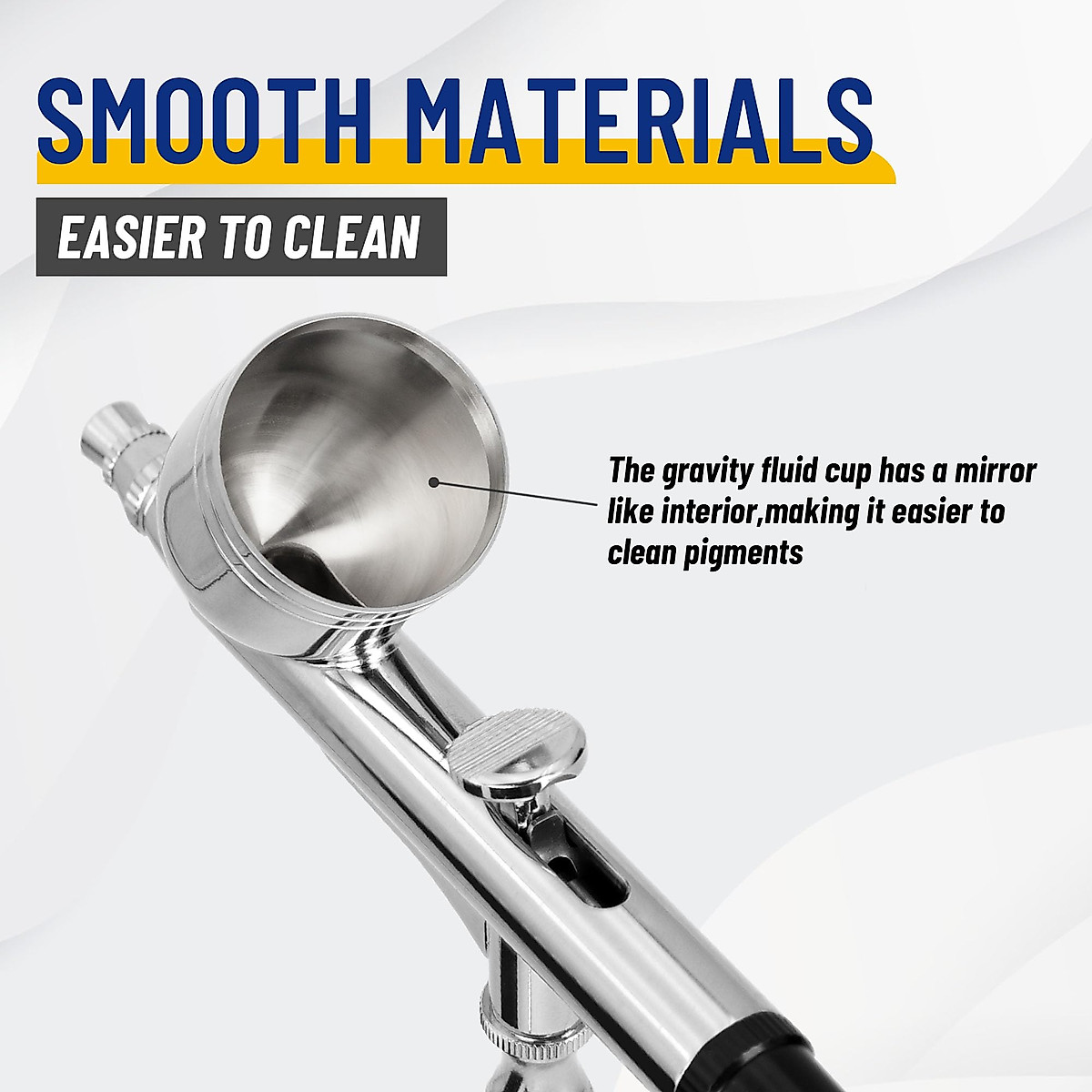 Timbertech Professional Double Action Airbrush BD-130 Mounted 0.3mm Nozzles and Needles for Cake Decorating, Painting, Tattoo, Models Art,Craft and so on