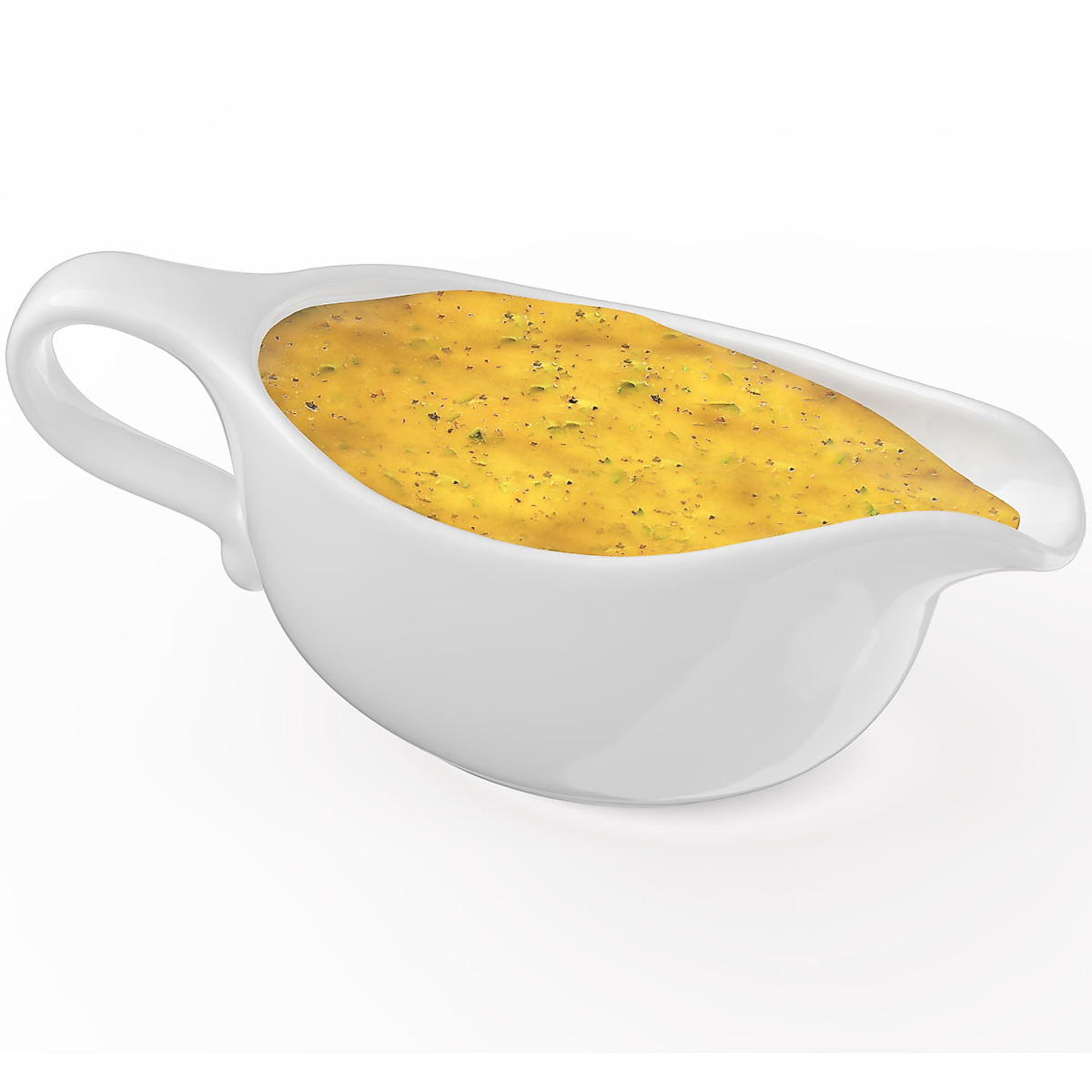 RONDURE Large White Gravy Boat - 19 oz Capacity, Microwave and Dishwasher Compatible