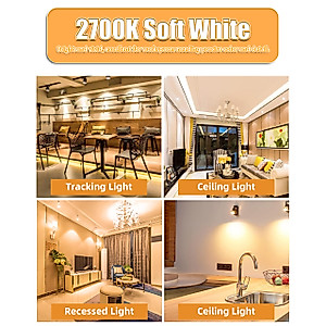 MASTERY MART GU10 LED Bulb, 2700K Soft White, Dimmable Track Light Bulbs 5.5W [50 Watt Equivalent] 500lm, GU10 Spotlight Bulb 40° Angle, Two Prong Light Bulbs for Range Hood, Track Lighting (10 Pack)