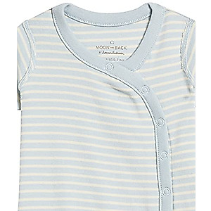 Moon and Back by Hanna Andersson Unisex Babies' Romper Pants, Pack of 2, Light Blue, 0-3 Months