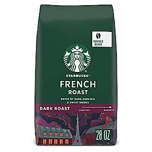 Starbucks Dark Roast Whole Bean Coffee — French — 100% Arabica — 1 bag (28 oz)