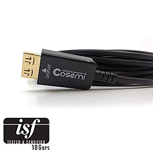 COSEMI Active Optical 4K HDMI 2.0 Cable AOC | Ultra Thin | 4K@60Hz Full Bandwidth of 18Gbps | 5m, 16.4ft