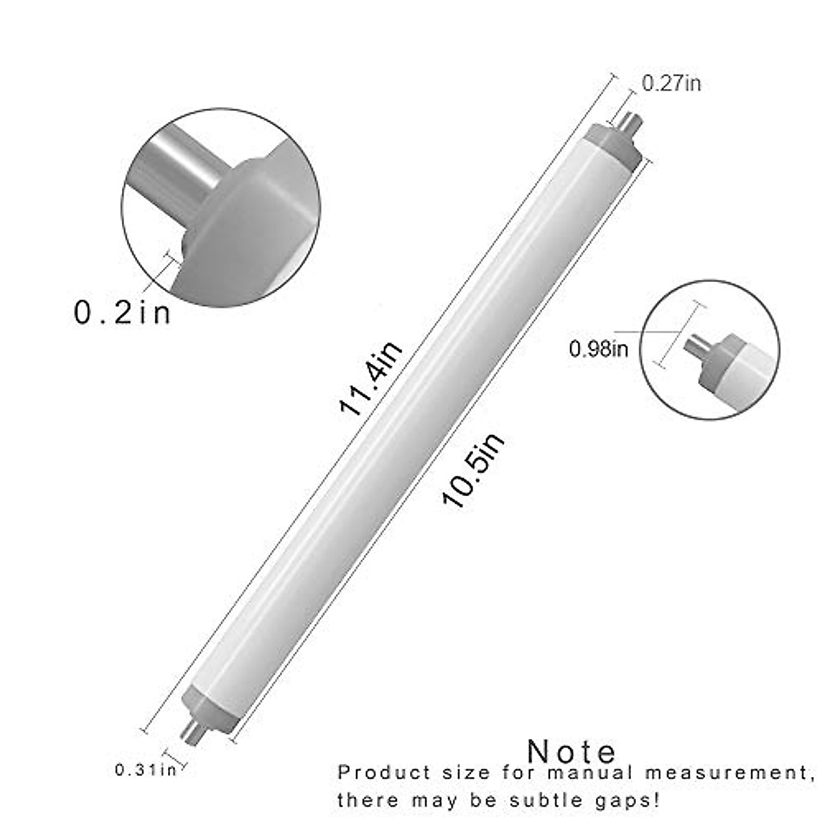 StarRoad PVC high-Speed Rolling Mouse Trap Bucket Mousetrap Continuous Capture Log Catch Mice Rat Traps Include No Need Drilling Required Fit 5 Gallon Buckets (White)