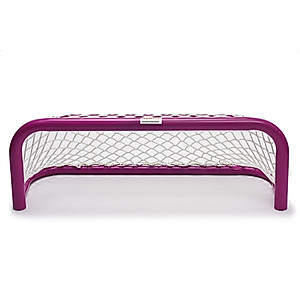 RinkMaster Pink Single Piece Heavy Duty 2 inch Welded Steel Pond Hockey Net for The Backyard Rink - 36" W x 12" H x 12" D - Safe Hockey net