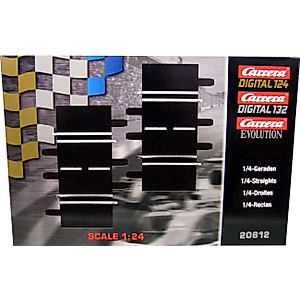 Carrera Of America Digital/Evolution 1/4 Straight Track, 2-Pieces in a Box