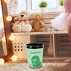 Cabilock Dinosaur Trash Can for Boys Bedroom Garbage Can Wastebasket Waste Garbage Bin Trash Container for Kids Room Bathroom Kitchen