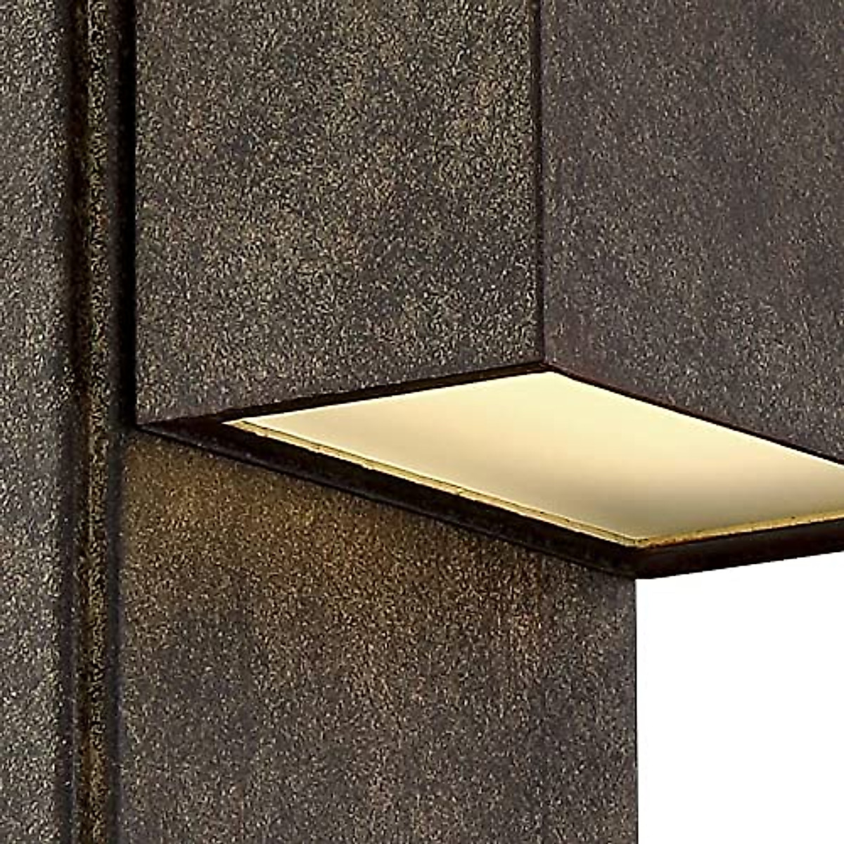Possini Euro Design Lyons Modern Box-Shape Outdoor Wall Light Fixture LED Bronze Black 8" LED Frosted Lens Downlight for Exterior House Porch Patio Outside Deck Garage Yard Front Door Garden Home