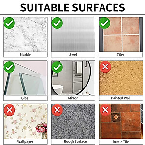 No-Drill 3 Pack 500ml Wall Mounted Soap Dispenser for Bathroom and Kitchen, Shampoo and Conditioner Dispenser Drill Free with Adhesive(Round-Grey)