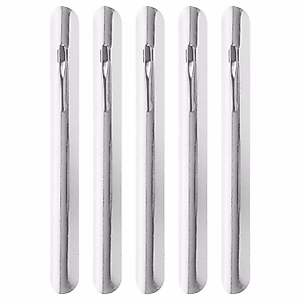 Healeved Crumb Sweeper, 5Pcs Stainless Steel Restaurant Crumb Cleaners Crumb Scraper Food Remover Desk Cleaning Tool for Tablecloth Waiters Waitresses Servers Silver