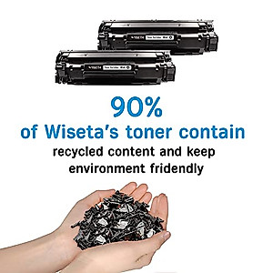 WISETA 85A P1102W CE285A Toner Cartridges for HP 85A Black Laserjet CE285A Toner Cartridges to Compatible with Laserjet Pro HP P1102W P1109W M1217NFW M1212NF Printer Ink Cartridge(2 Black)