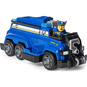 Paw Patrol, Chase’s Total Team Rescue Police Cruiser Vehicle with 6 Pups, for Kids Aged 3 and Up