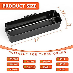 QuliMetal Grease Catcher for Camp Chef Griddles - Fits Models SG100, SG90, SG14, SG30, SG60, FTG600, FTG900, FTG475 Portable Grill Griddles, Grease Cup Collection Pan Griddle Drip Tray, 24 oz